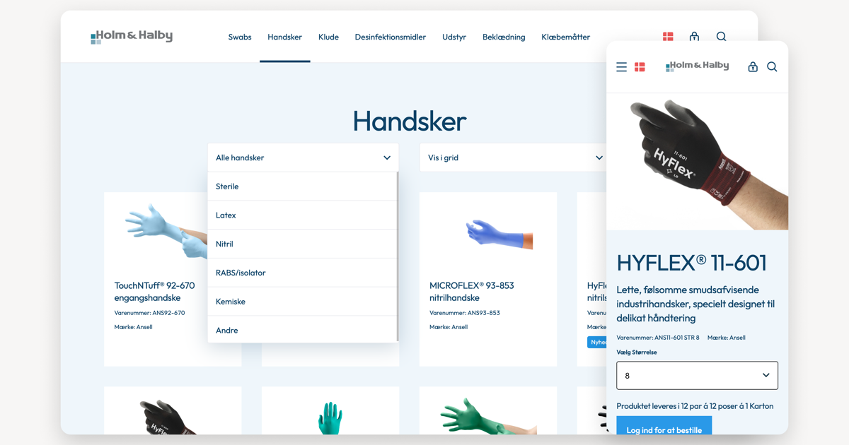 B2B-webshop og integration til PIM-løsning